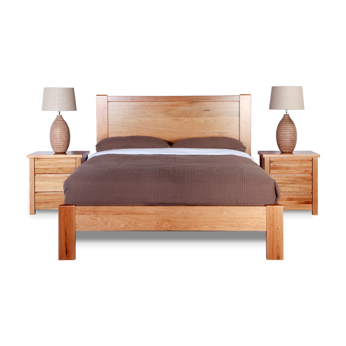 Oak Bed Front View